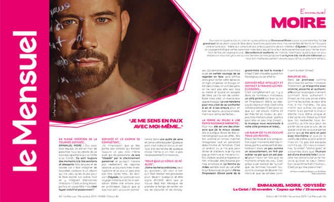 Emmanuel Moire en interview • Album et tournée Odyssée